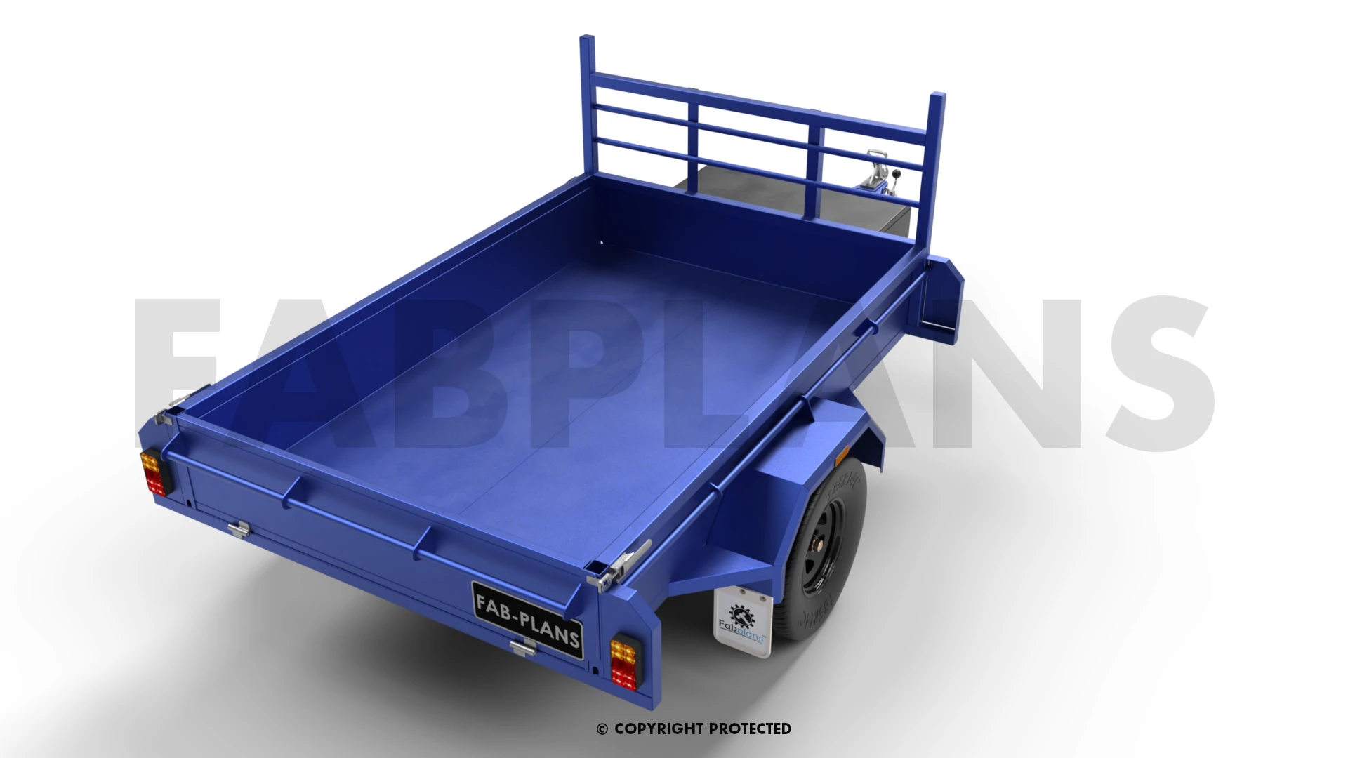 Tilting Box Trailer Plans | Tilting Drawbar Trailer Design | Fabplans